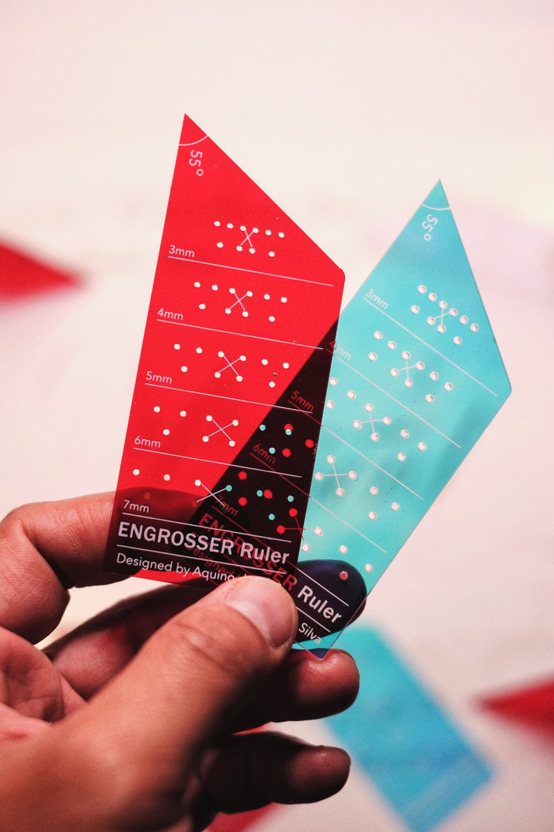 Charity Sale - Special edition Engrosser ruler / 慈善義賣- 銅版雕刻手寫體間尺 特別版 ...